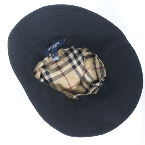 Burberry | Accessories | Burberry Black Cotton Bucket Hat Size L | Poshmark
